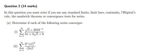solved question 2 14 marks in this question you must state
