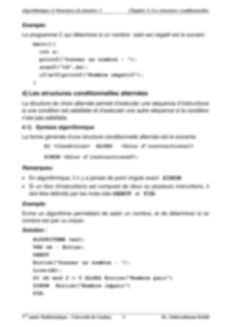 Solution Chapitre 3 Structures Conditionnelles Etudiants Studypool