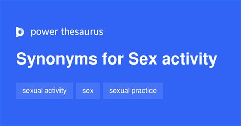 SEX ACTIVITY Synonyms