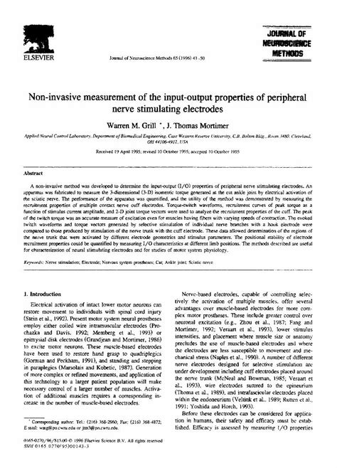 pdf non invasive measurement of the input output properties of
