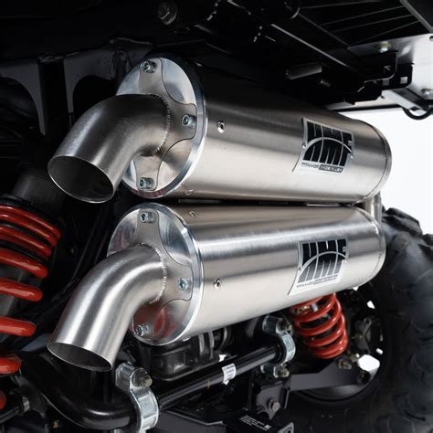 Ultra Quiet Twin Loop Exhaust Polaris Rzr Xp 1000 Titan Qs Series