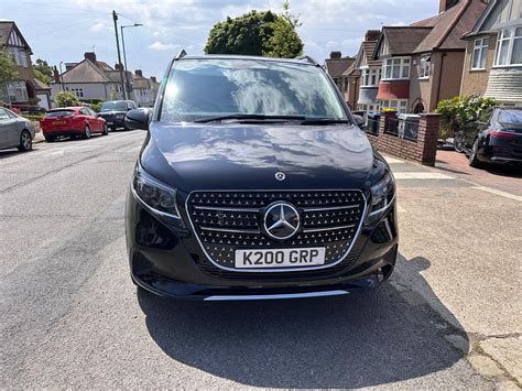 Mercedes Benz V Class Latest Model Black Car Service London
