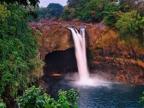 Rainbow Falls Hilo Hawaii Usa With Map And Photos