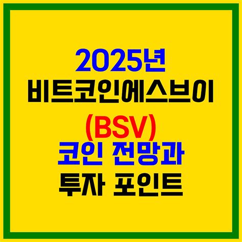 2025년 비트코인에스브이bsv 코인 전망과 투자 포인트