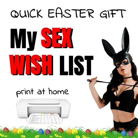 Easter Quick Ts Sex Wish List For Men Boys Wifes And Couples Year