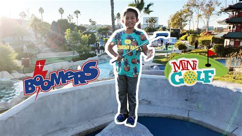 Ultimate Mini Golf Trick Shots At Boomers Youtube
