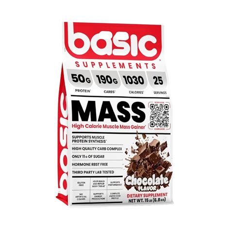 Basic Supplements Mass 15 Lbs Whey Protein Supplements And Gym Equipments