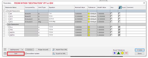 add ability to copy dimensional values in inventor feature sketches