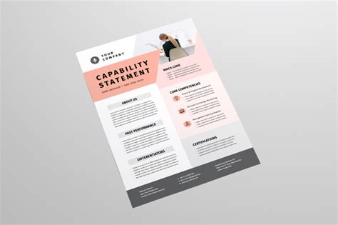 Capability Statement Ms Word And Indesign Print Templates Ft