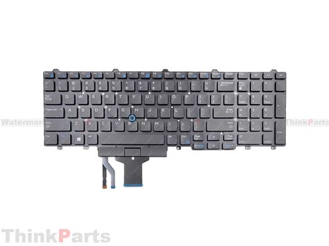 Dell Latitude 5580 5590 15 6 Us Backlit Dual Point Keyboard 0383d7 383d7