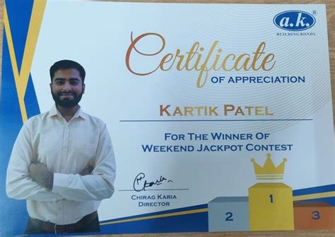 Kartik Patel On Linkedin Hardworkpaysoff Winner Weekendjackpot 10