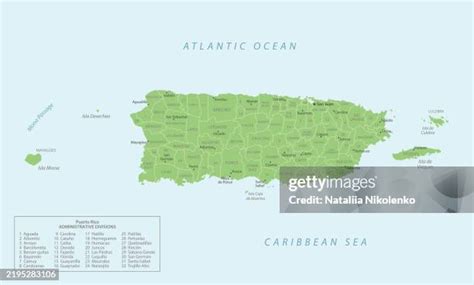 Puerto Rico Detailed Map With Regions And Cities Of The Country High