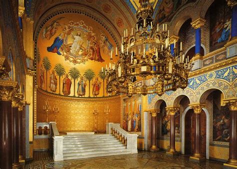 Postcard Neuschwanstein Throne Room Neuschwanstein Castle Germany