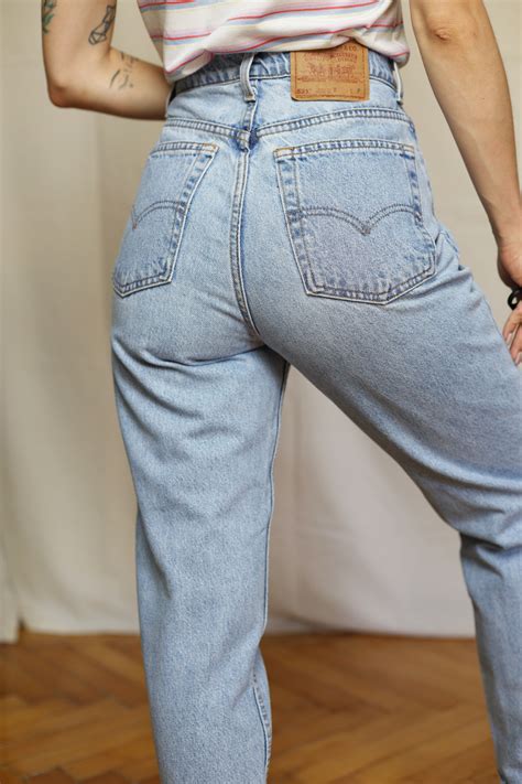 Levis 521 Jeans Size 29 Usa Vintage Light Blue Levis Etsy Denim