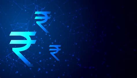 Free Vector Digital Rupee Background With Binary Number Codes