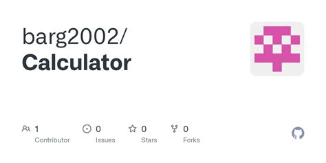 Github Barg Calculator