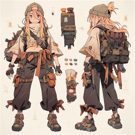 Premium Photo Character Anime Concept Short Girl With Post