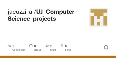 GitHub Jacuzzi Ai UJ Computer Science Projects