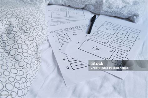 Kerangka Desain Situs Web Ux Sketsa Prototipe Kerangka Kerja Tata Letak Proyek Desain Masa Depan