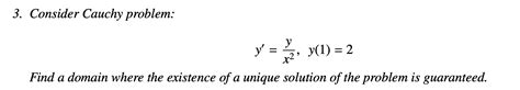 Solved 3 Consider Cauchy Problem Y′x2yy12 Find A