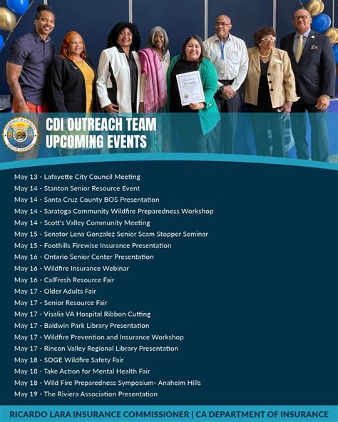 The Department Of Insurance S Outreach Team Will Be At Multiple Events
