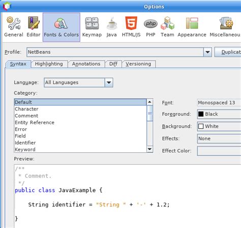Possible To Use Thin Sharp Monospaced Font In Netbeans 11 Stack Overflow