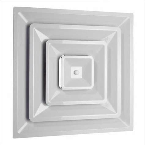 Four Way Ceiling Diffuser Abs Plastic 225x225mm Face 100mm Neck At