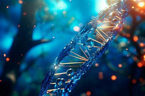 Premium Ai Image Dna Molecule Model Medical Concept