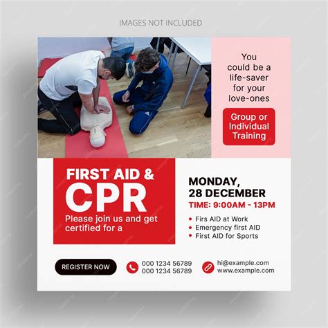Cpr Training Flyer Template