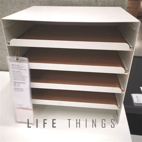 Ikea Kvissle Harvmatta Letter Tray White Antracite Bekas Surat