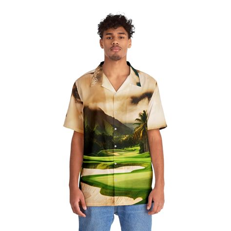 Tropical Fairways Hawaiian Golf Shirt Etsy