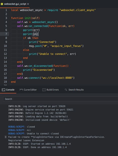 Defold Websocket Deprecated The Defoldmine Defold Game Engine Forum