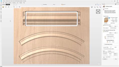 How To Use The Moulding Toolpath In Vectric Software 25d Toolpaths V12 Tutorials Youtube