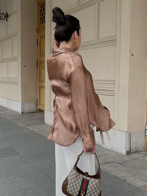 Рубашка с эффектом жатого шёлка купить за 3 800 ₽ Miss Chic