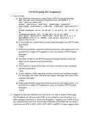 Hw2 Docx CSCI3510 Spring 2017 Assignment 2 1 True Or False A The Following Information Comes