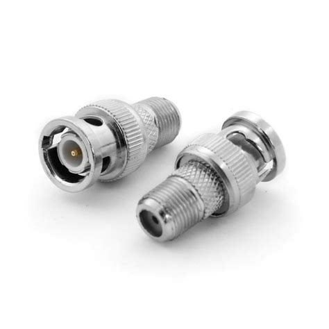 Adaptador Bnc Macho Para F Fêmea Centralcabos