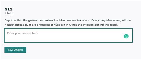 Solved Q1 Household Utility Maximization With Income Tax 5