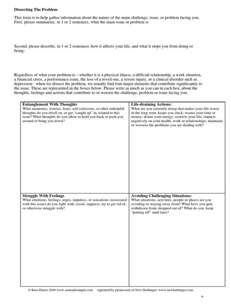 dissecting the problem pdf feeling thought