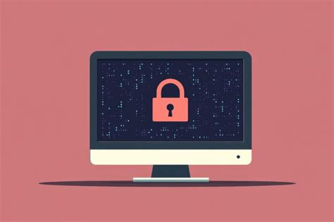 Modern Computer Illustration Showcasing Secure Browsing With A