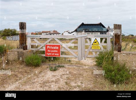 Shellness Estate Private No Public Right Of Way Sign Leysdown On Sea