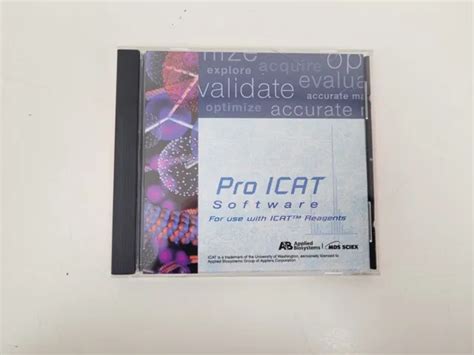 Applied Biosystems Mds Sciex Pro Icat Software For Use With Icat