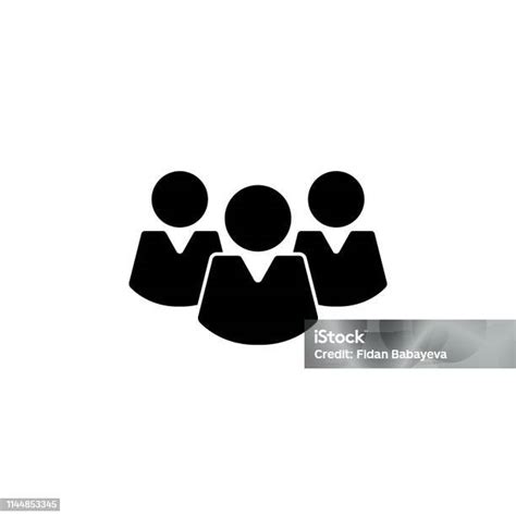 사용자 그룹 아이콘입니다 기호와 기호는 웹 로고 모바일 앱 Ui Ux에 사용할 수 있습니다 검은색에 대한 스톡 벡터 아트 및 기타 이미지 Istock