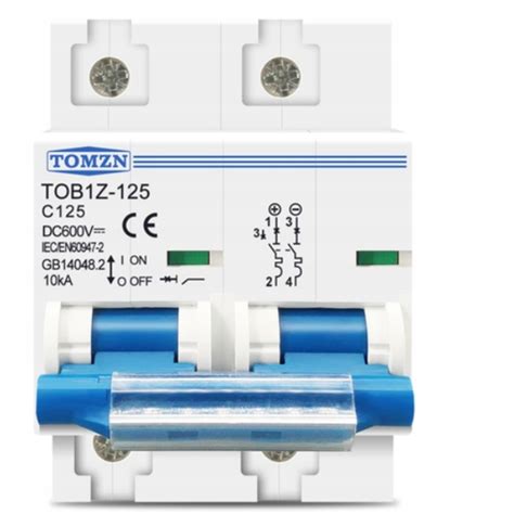 DC 250V 100A 1P - ПРЕДОХРАНИТЕЛЬ TOB1Z-125 A АВТОМАТИЧЕСКИЙ ВЫКЛЮЧАТЕЛЬ ...