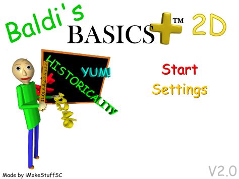 Baldi S Basics Plus 2D By IMakeStuffSC