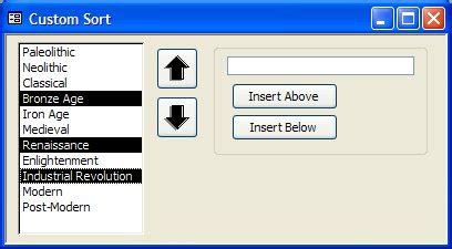 Drag And Drop In Microsoft Access And Conditional Sorting
