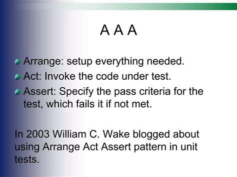 Unit Test Presentation Ppsx