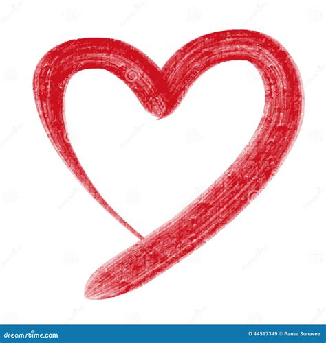 Red Heart Stock Vector Illustration Of Heart Love Design 44517349