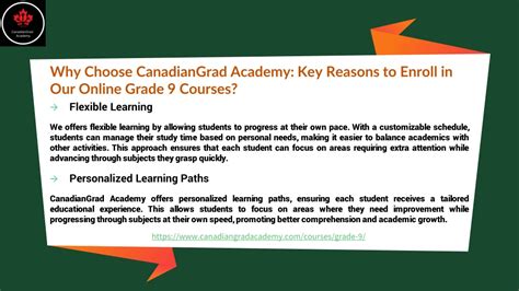 Ppt Achieve Academic Success With Flexible Online Grade 9 Courses