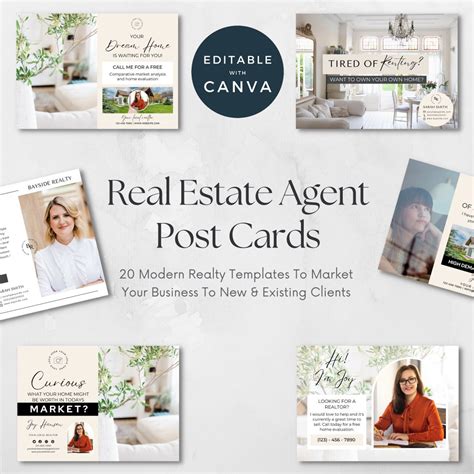 General Real Estate Postcards Postcard Bundle Template Real Estate