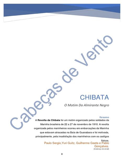 A Revolta Da Chibata Pdf